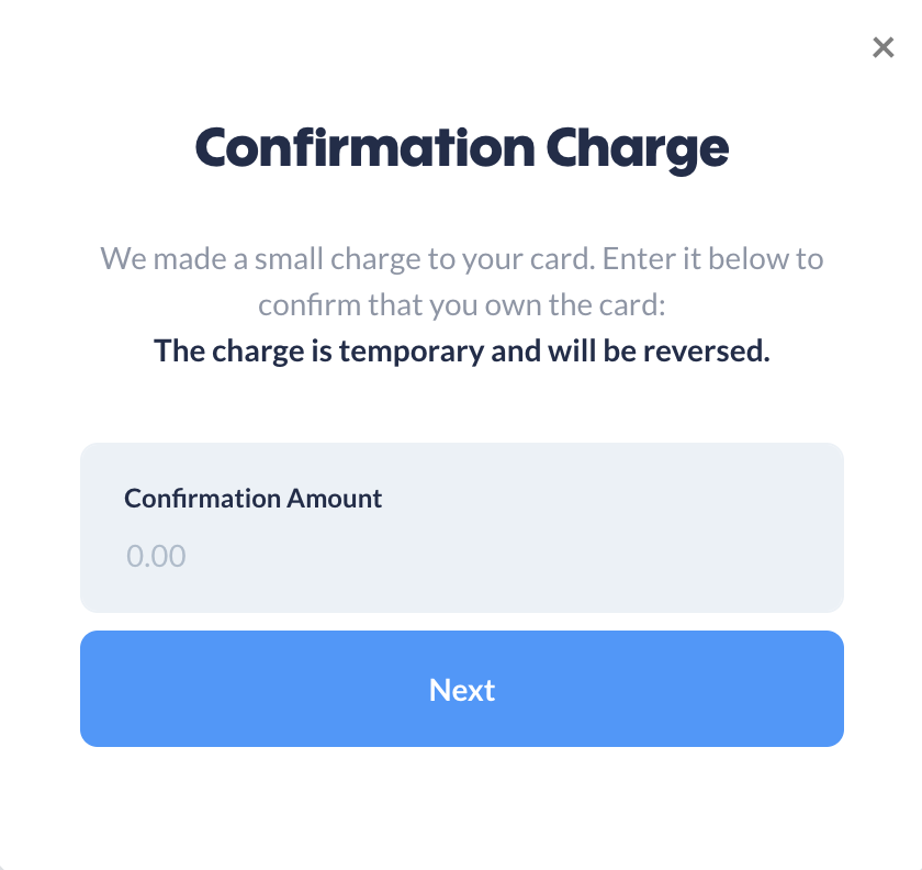 I’m having trouble confirming my debit card – Privacy