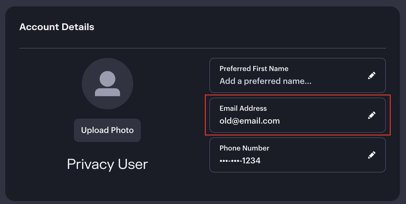 How do I update my email address or phone number? – Privacy